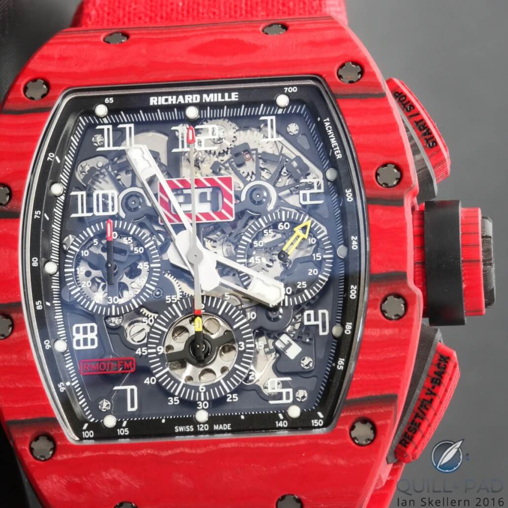Surprising Use Of Quartz: Richard Mille RM 011 Red TPT Quartz Automatic ...