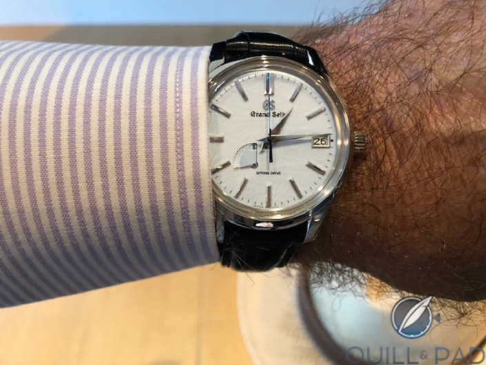 Grand Seiko Blue Snowflake Reference SBGA407: On The Wrist - Quill & Pad