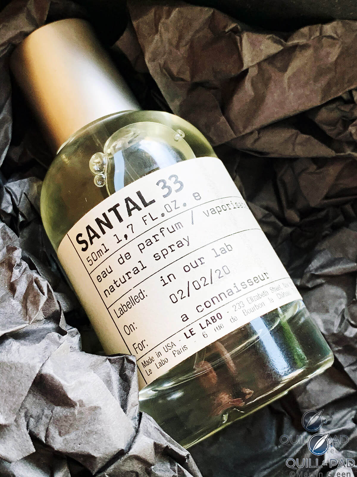 Le Labo Santal 33 Naturally Created In The Lab Quill Pad