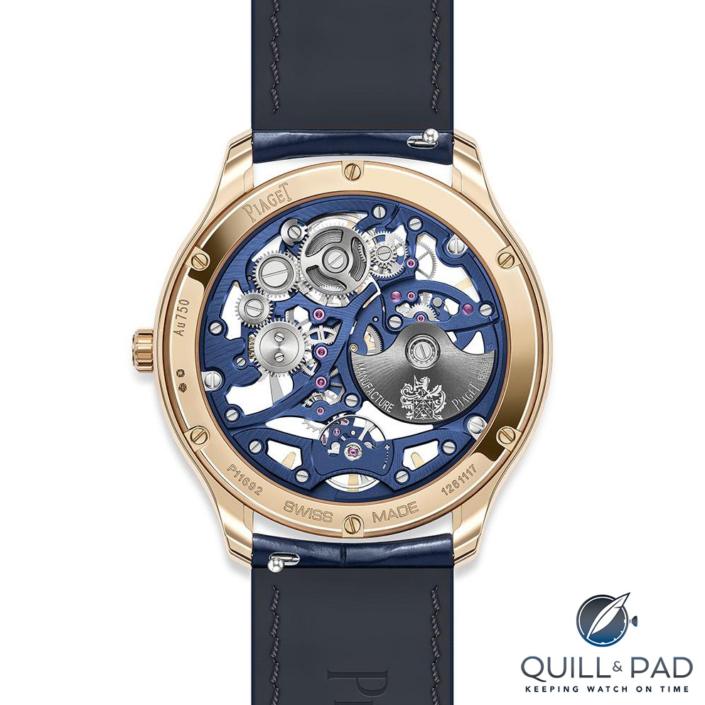 Piaget Polo Skeleton In Pink Gold: The Power Of A Sublime Blue-Gold ...