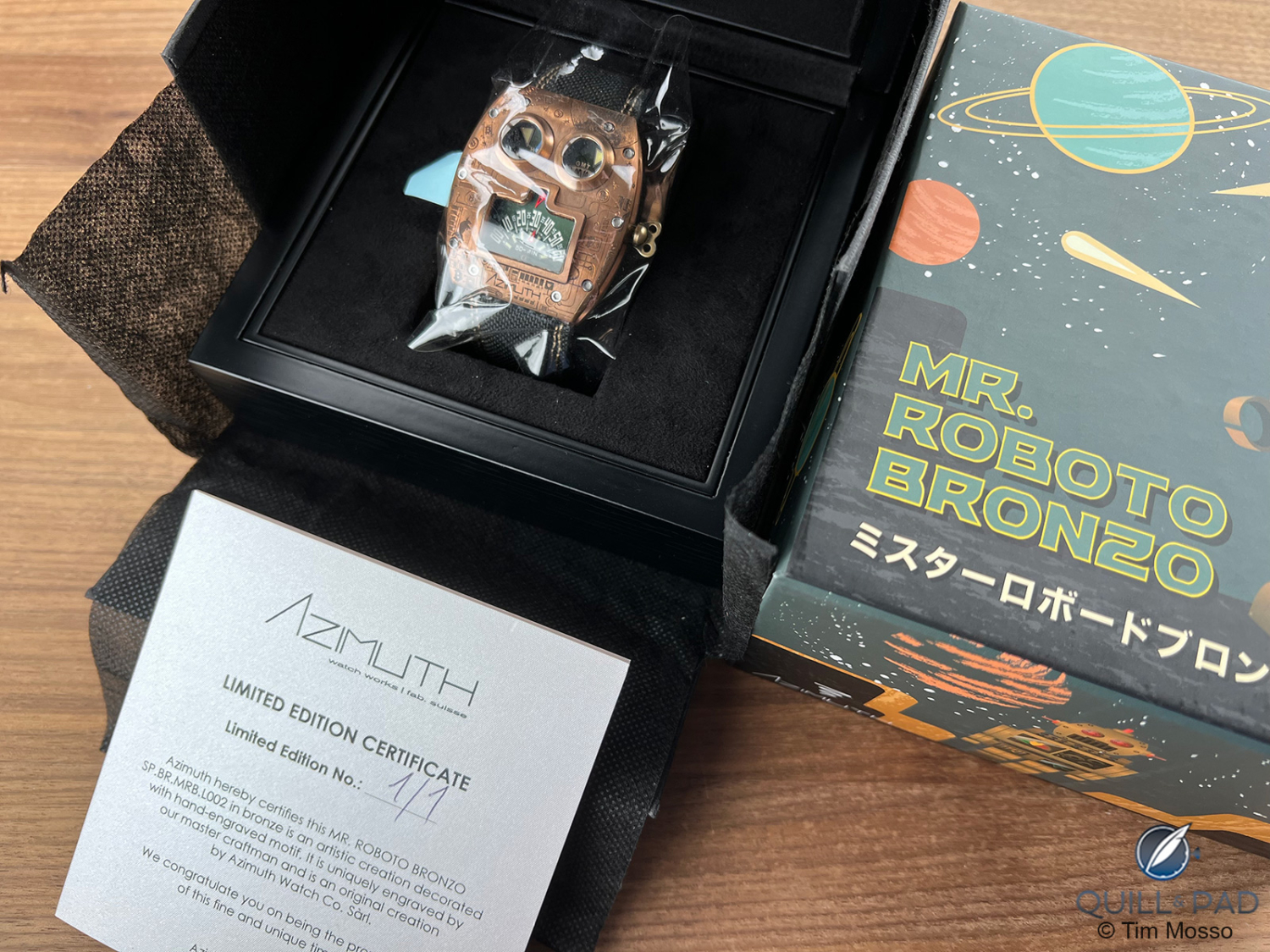 Azimuth Mr. Roboto Bronzo Artist Series - Quill & Pad