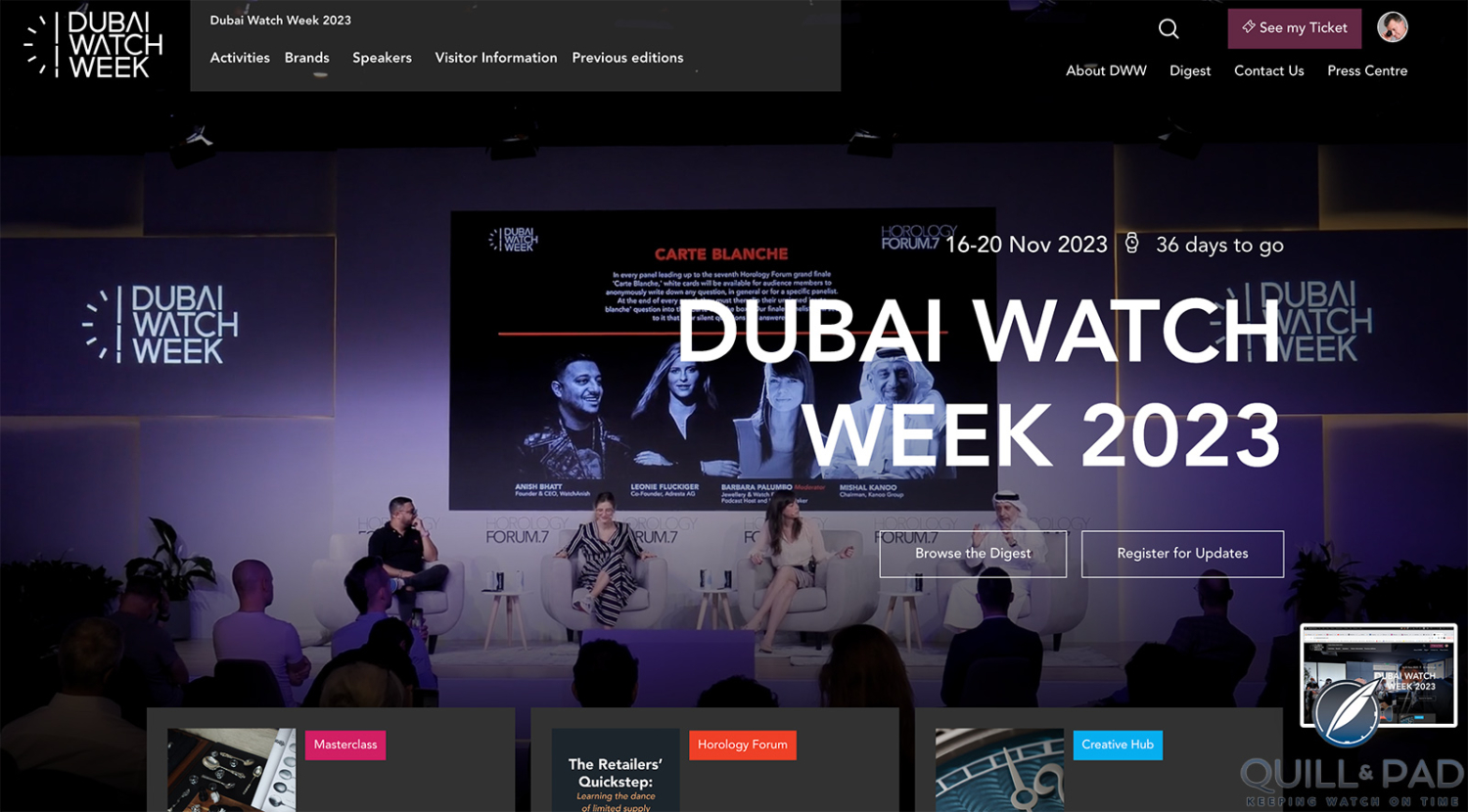 Dubai Watch Week 16-20 November, 2023: The World’s Greatest Watch for ...