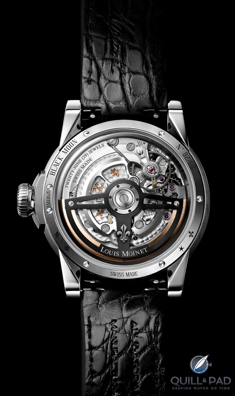Louis Moinet Black Moon: World First Central Moon Phase with Moon ...