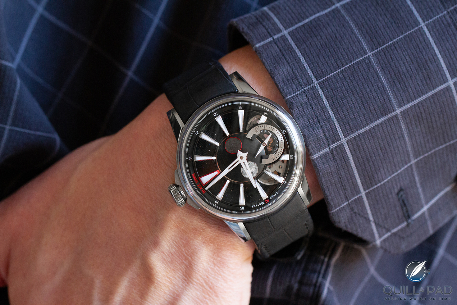 Louis Moinet Black Moon: World First Central Moon Phase with Moon ...