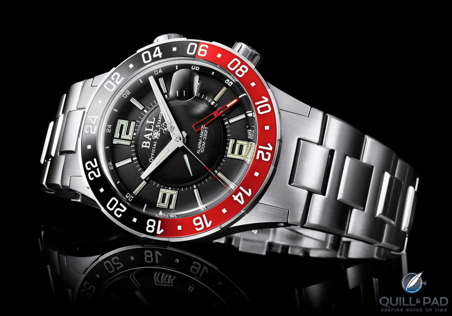 Ball Watch Roadmaster M Model A: Innovative Alarm, GMT, and Lights Up ...