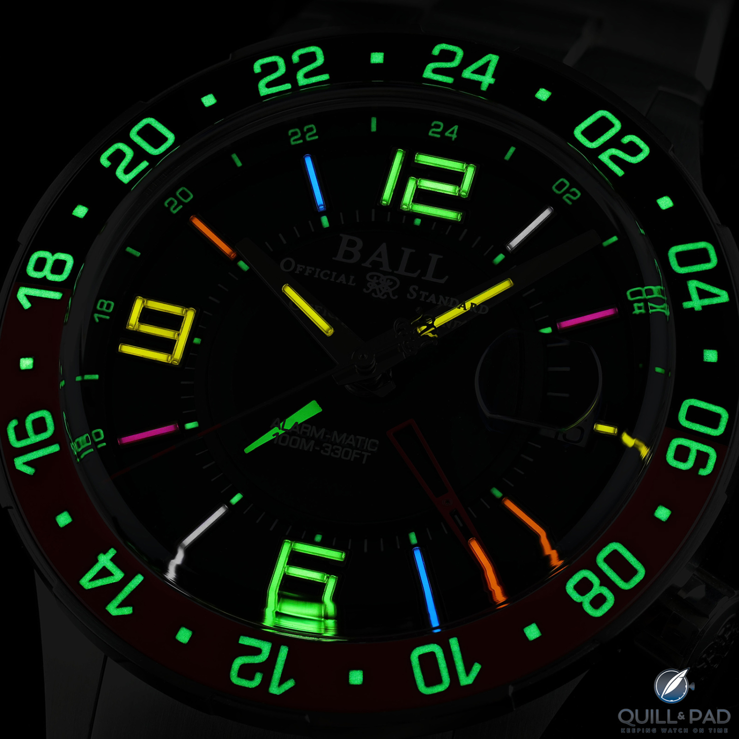 Ball Watch Roadmaster M Model A: Innovative Alarm, GMT, and Lights Up ...