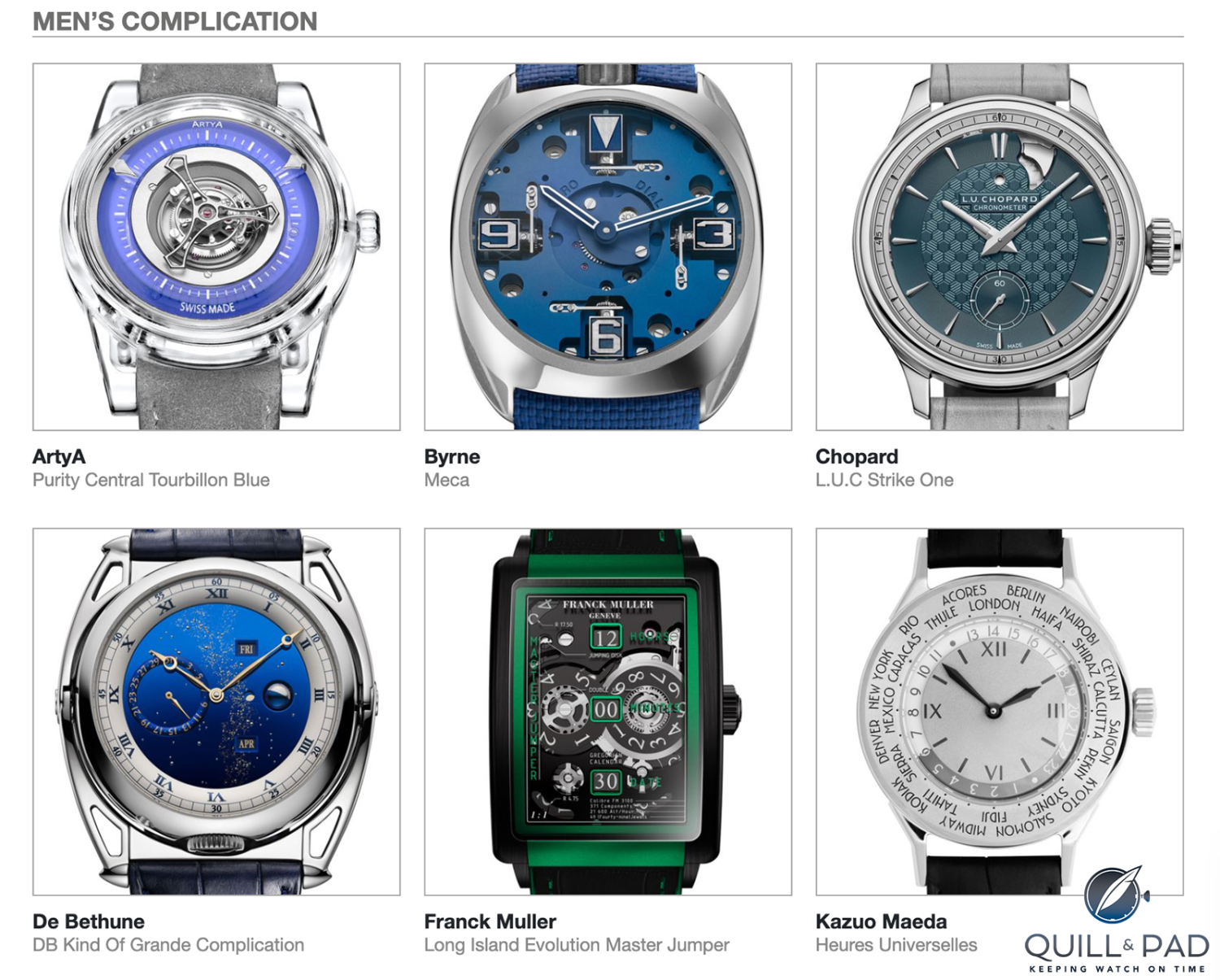 All Finalists in the 2024 Grand Prix d'Horlogerie de Genève (GPHG ...